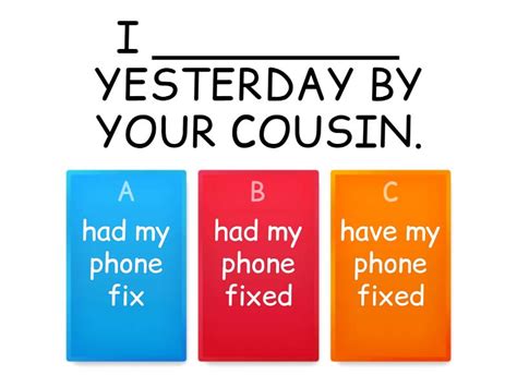 Causative Game Quiz