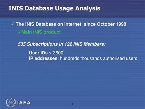 ppt inis database usage analysis powerpoint presentation free