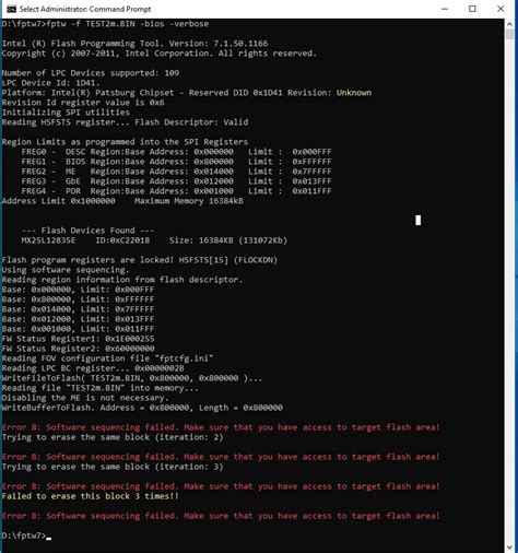Guide HowTo Fix Intel FPT Error 280 Or 368 143 By Nikey22 BIOS
