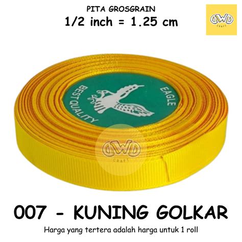 Jual Pita Grossgrain Inchi Cm Per Roll Meter Shopee Indonesia