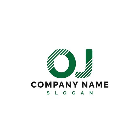 Oj Letter Logo Design Oj Letter Logo Vector Illustration Vector