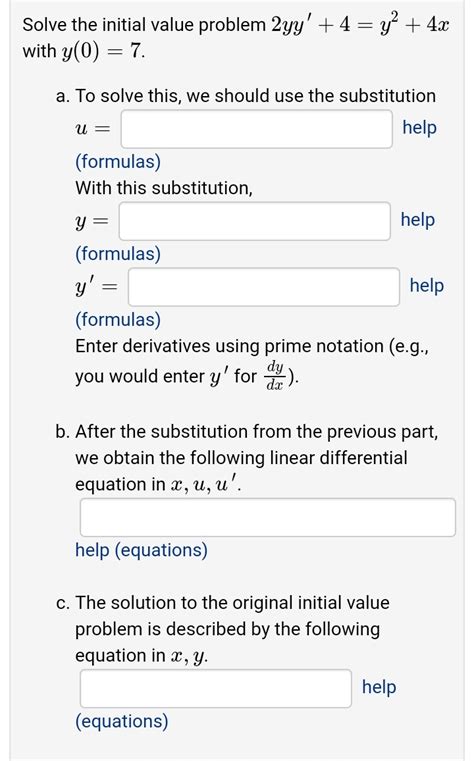 solved solve the initial value problem 2yy 4 y2 4x ﻿with