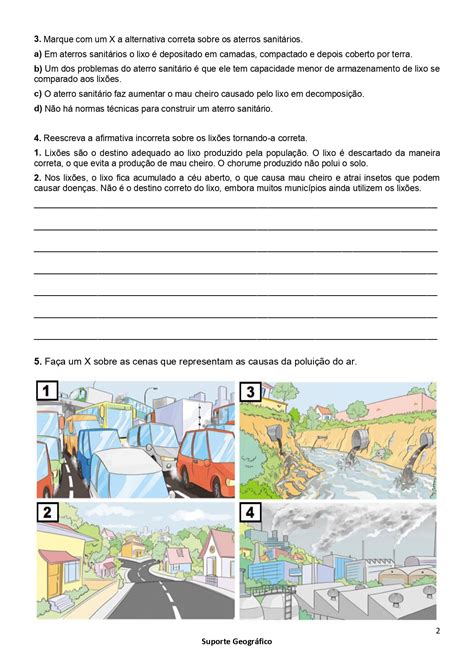 Prova Sobre Problemas Ambientais