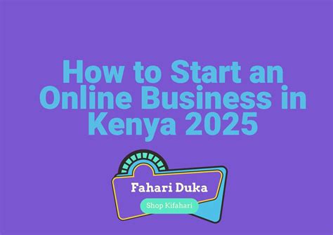 easy guide to start an online business in kenya 2025 mwash cyber