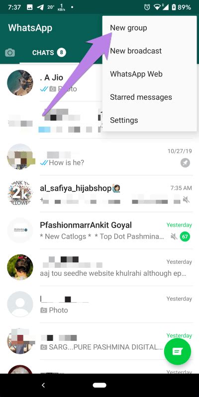 Comment créer un groupe WhatsApp avec vous même La maison la plus douce