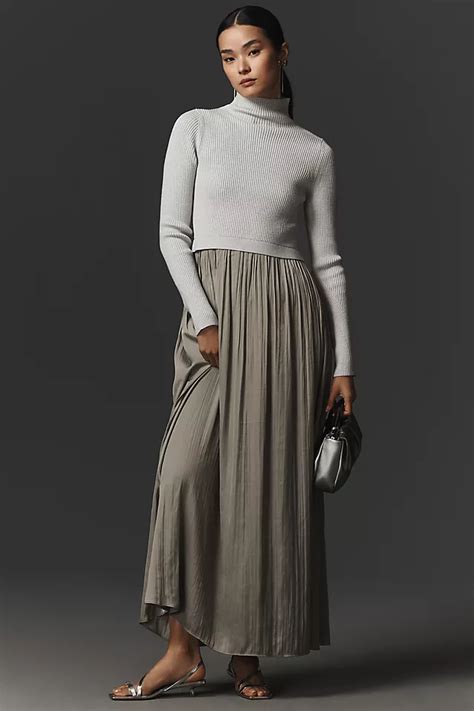 The Thea Twofer Sweater Dress Anthropologie