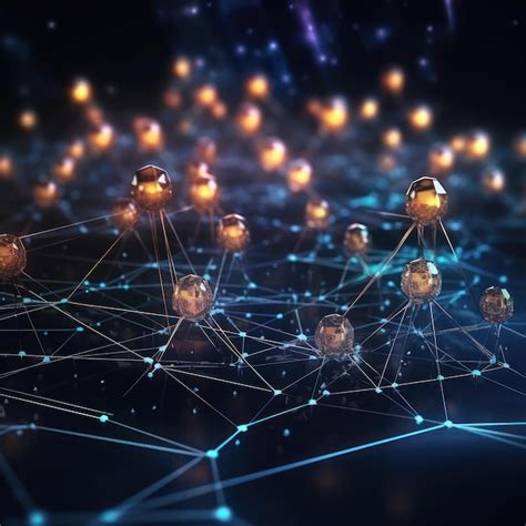 premium photo cyber big data flow blockchain tan data fields network line connect stream