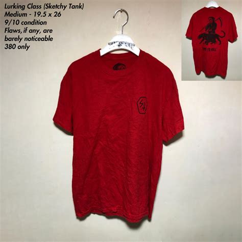 Lurking Class By Sketchy Tank Shirt Mens Fashion Tops And Sets