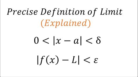 calculus 1 how to understand the precise definition of a limit