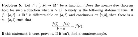 Solved N Problem Let F A B R Be A Function Does Chegg Com