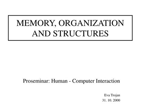 PPT MEMORY ORGANIZATION AND STRUCTURES PowerPoint Presentation Free Download ID