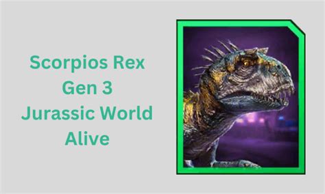 Mortem Rex Jurassic World Alive Pokemon Group
