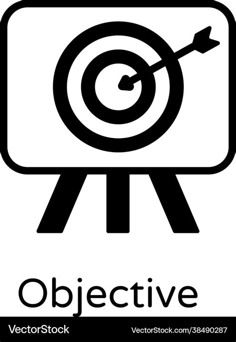 Objective Royalty Free Vector Image Vectorstock