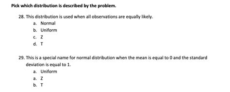 Solved This Distribution Is Used When All Observations Chegg