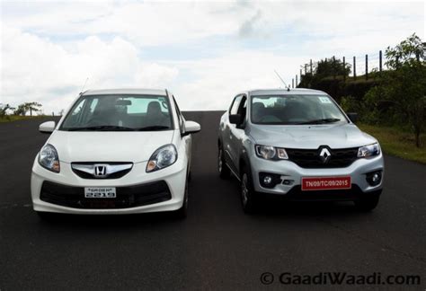 Renault Kwid Vs Honda Brio Pictorial Comparison