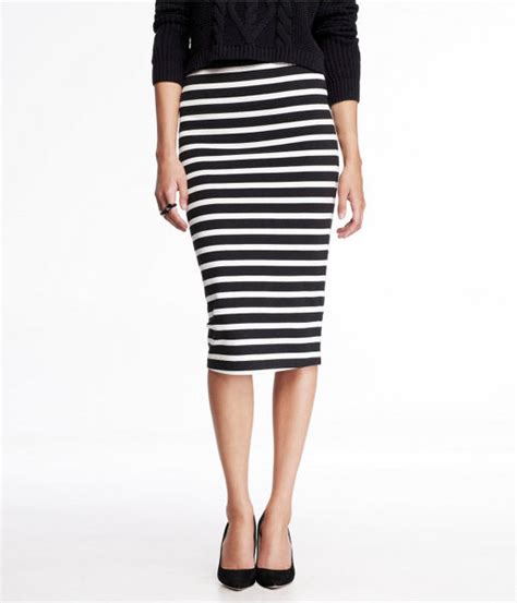 Express Striped Stretch Knit Midi Pencil Skirt 49 Express Lookastic