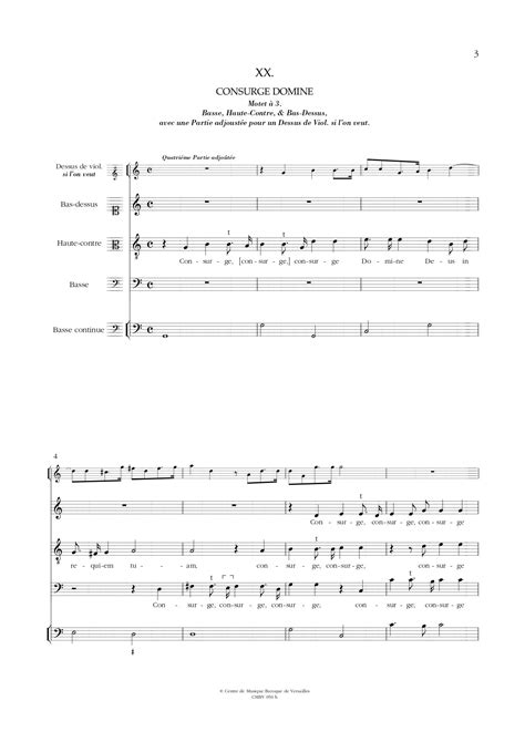 Motets à 3 Voix Vol 1 Centre De Musique Baroque De Versailles