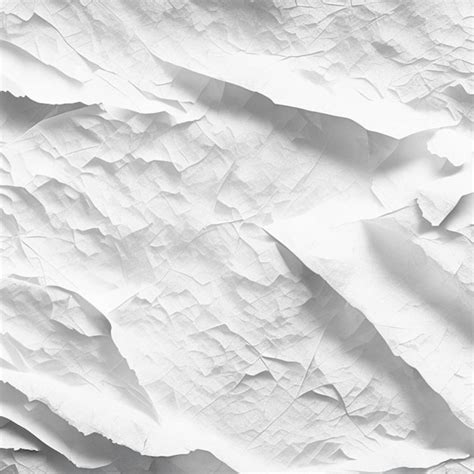 Fundo De Textura De Cartaz De Papel Amassado E Vincado Em Branco Branco