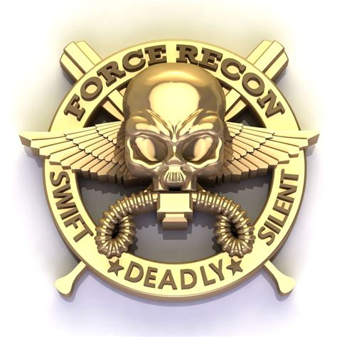 🇺🇸 Usmc Force Recon Logo・ Stl File For ・cults