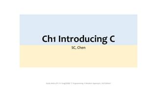 Ch Introducing C PPT