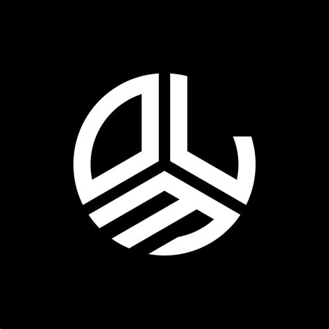 Olm Letter Logo Design On Black Background Olm Creative Initials