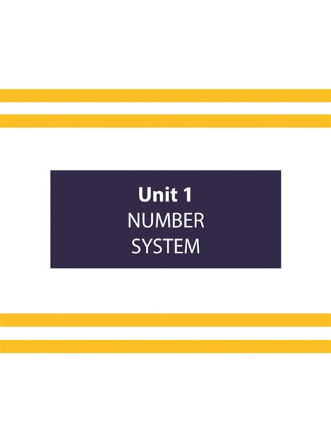 number system pdf
