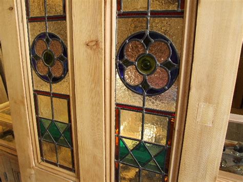Antique Reclaimed Stained Glass Front Door Stained Glass Doors Company