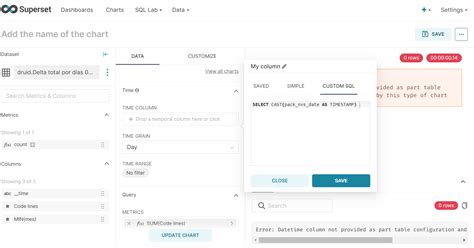Time Series Graph With Other Non Main Druid Table Column Generates Error · Issue 23002 · Apache