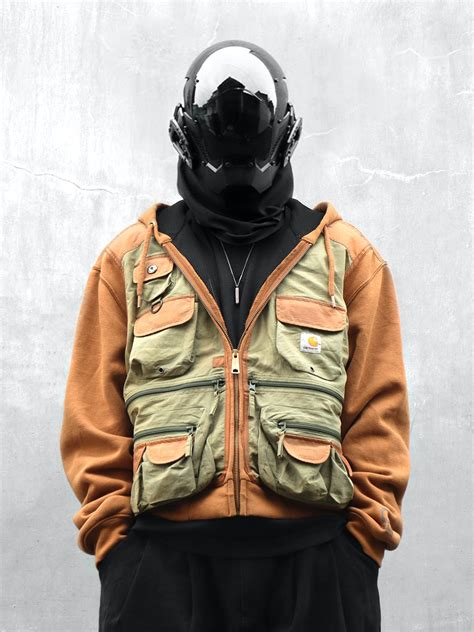 Carhartt Reworked Carhartt Rain Defender Zip Up Hoodie Duck Brown Grailed