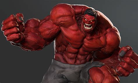Artstation Red Hulk Artstation Red Hulk