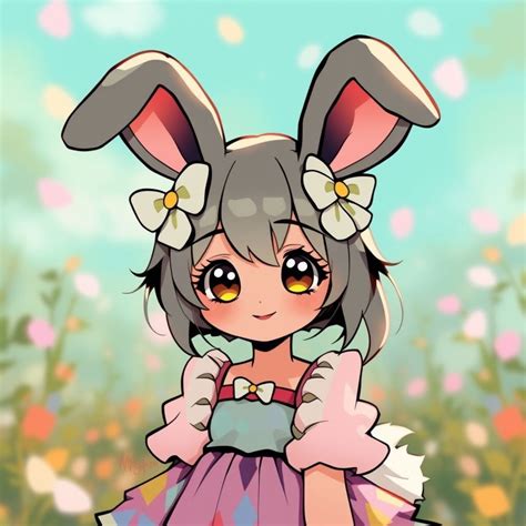 Cute Sweet Bunny Girl Furry Art Furryai