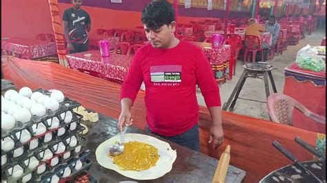 How To Make Double Egg Mughlai Paratha Bangladesh Street Food Youtube