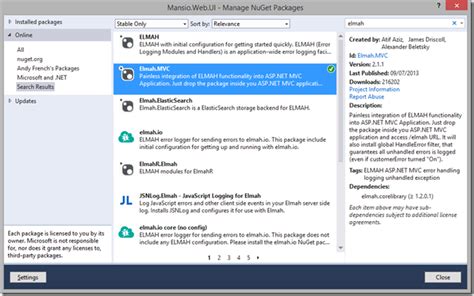 Configuring Elmah To Use Sql Server ~