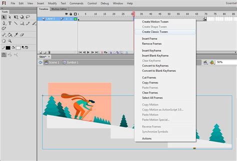 How To Create A Skiing Animation Using Flash Geeksforgeeks