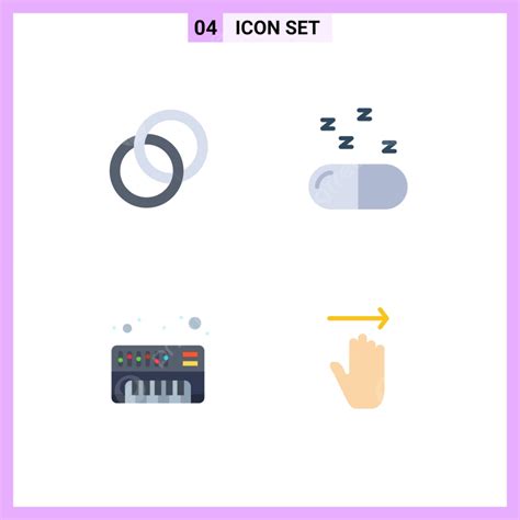 Mobile Ui Interface Vector Art PNG Mobile Interface Flat Icon Set Of Pictograms Of Ring