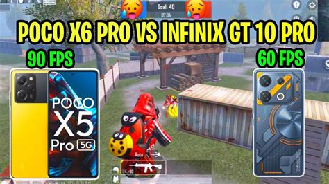 Poco X6 Pro Vs Infinix Gt 10 Pro 🔥 90fps Vs 60fps 1v1 Battle Subscriber