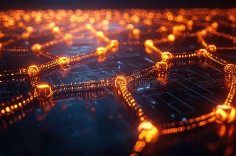 a visual representation of blockchain technology with interconnected