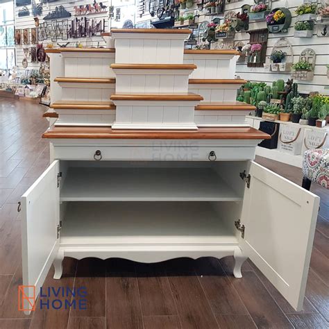 Livinghome Furniture โต๊ะหมู่บูชา สีขาว รุ่น Livinghome 100 Cm บริษัท ลีฟวิ่งโฮม เฟอร์นิเจอร์