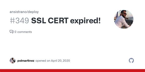 Ssl Cert Expired · Issue 349 · Ansistranodeploy · Github