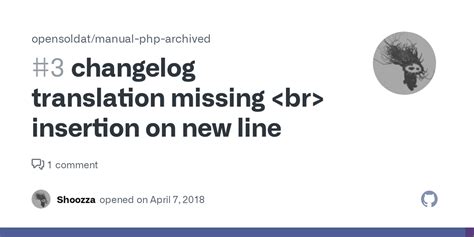 Changelog Translation Missing Insertion On New Line Issue 3
