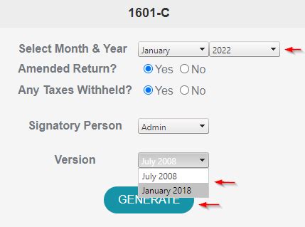 Two Version Of Bir Form C In Sprout Payroll Sprout Solutions