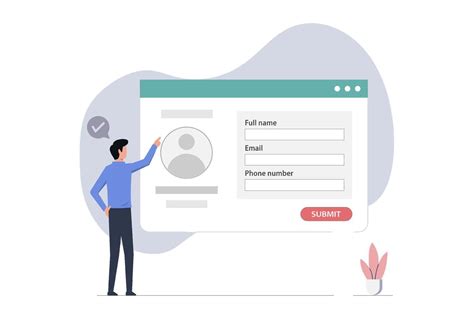Form To Register Online Data Digital Web Or Questionnaire Registration To Website Online