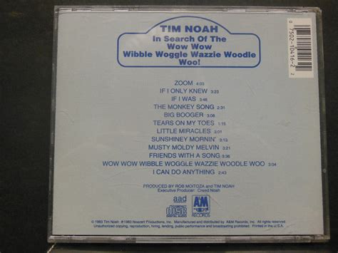 Tim Noah In Search Of The Wow Wow Wibble Woggle Cd W Case Art