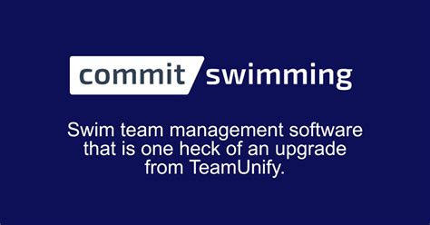 Swimming Workout Management Software Commit Swimming