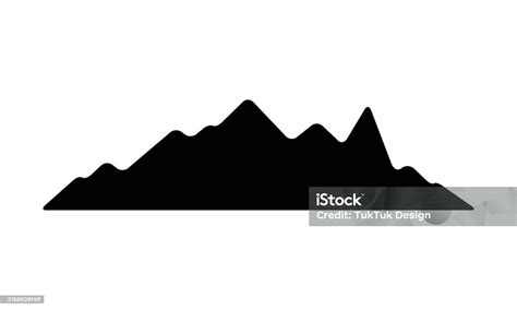 산 실루엣 아이콘 벡터 상징 바위 언덕 디자인 요소 문자 모양 픽토그램 0명에 대한 스톡 벡터 아트 및 기타 이미지 0명 겨울 계곡 Istock