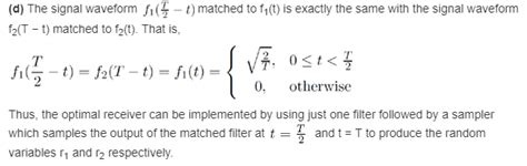 Solved A Baseband Digital Communication System Employs The Signals Shown 1 Answer