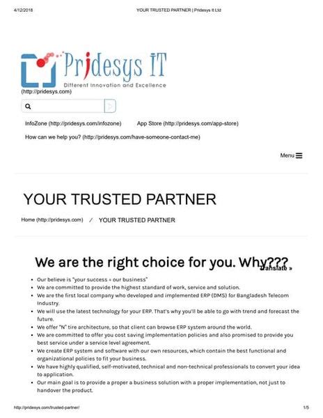 All Resources For Erp Pridesys It Ltd