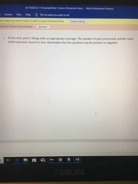 Solved 2 Question 2 Part A Given The Following Method Int