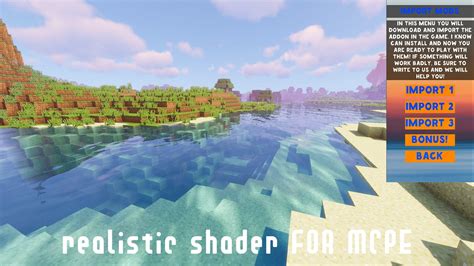 Realistic Shader Mod Minecraft Apk For Android Download