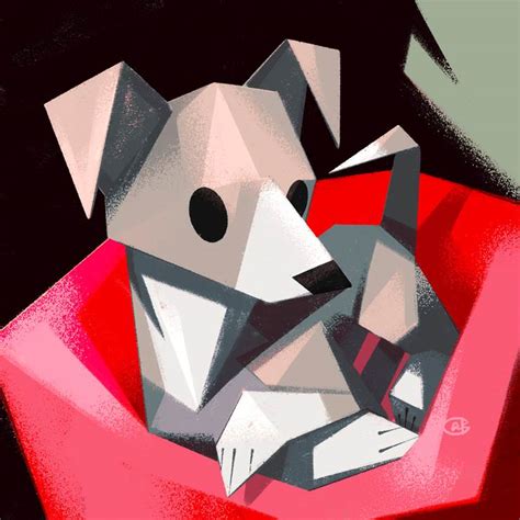 伊塔格雷插画师からす商的狗插画图片 Bobopic